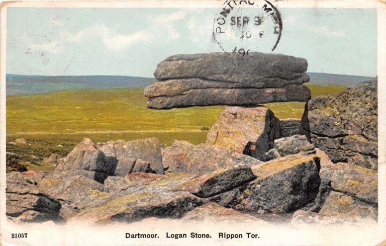 Dartmoor, Logan Stone | Postcard History