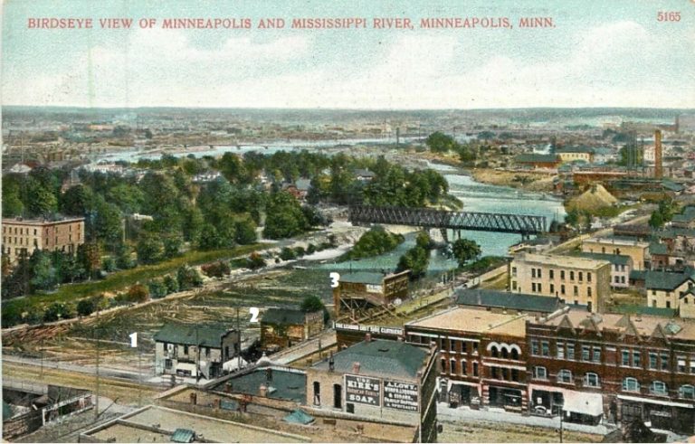 Minneapolis riverfront | Postcard History