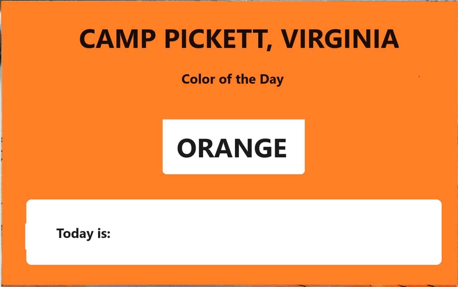 orange | Postcard History