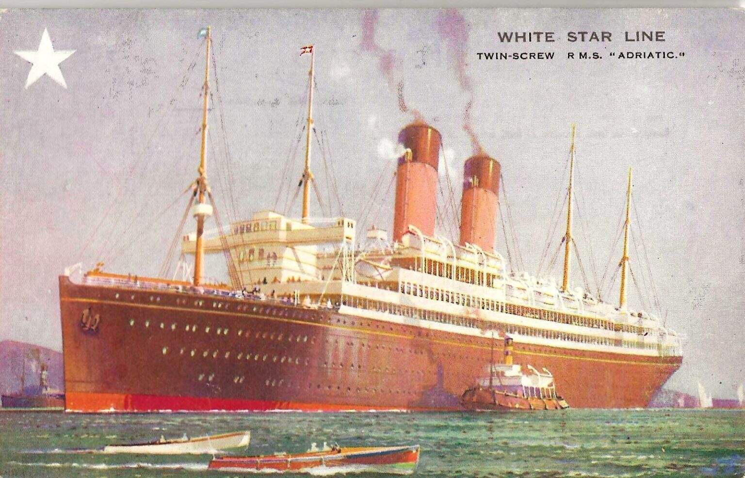 WHITE STAR LINE’sThe Big Four | Postcard History