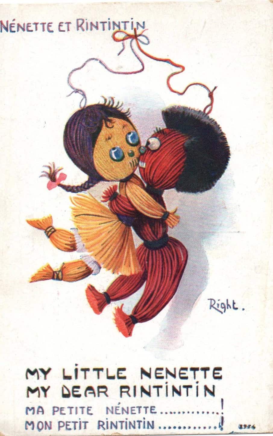 Nénette and RintintinParis — Summer 1918 | Postcard History